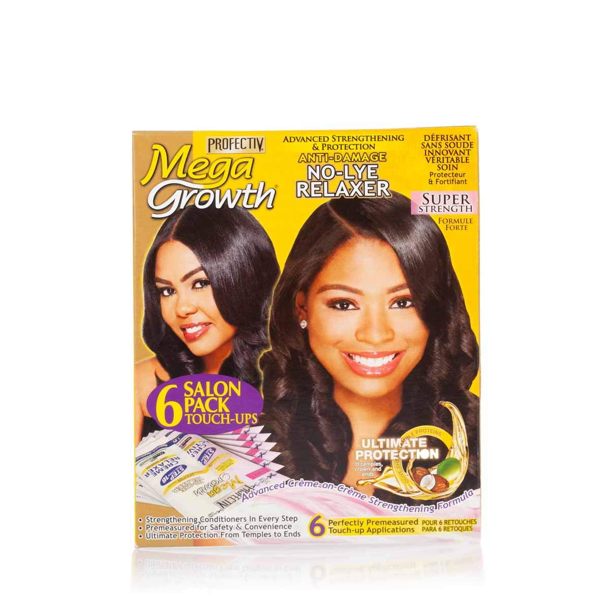 Profectiv Mega Growth No Lye Relaxer 6 Touch Ups Super Strength, 1 Ea ...