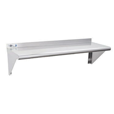 Rubbermaid 3' x 12" Steel White Linen Shelf Kit. Holds up to 10 lbs ...