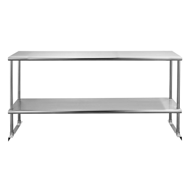 Profeeshaw 12" x 60" Commercial NSF Stainless Steel Adjustable Double ...