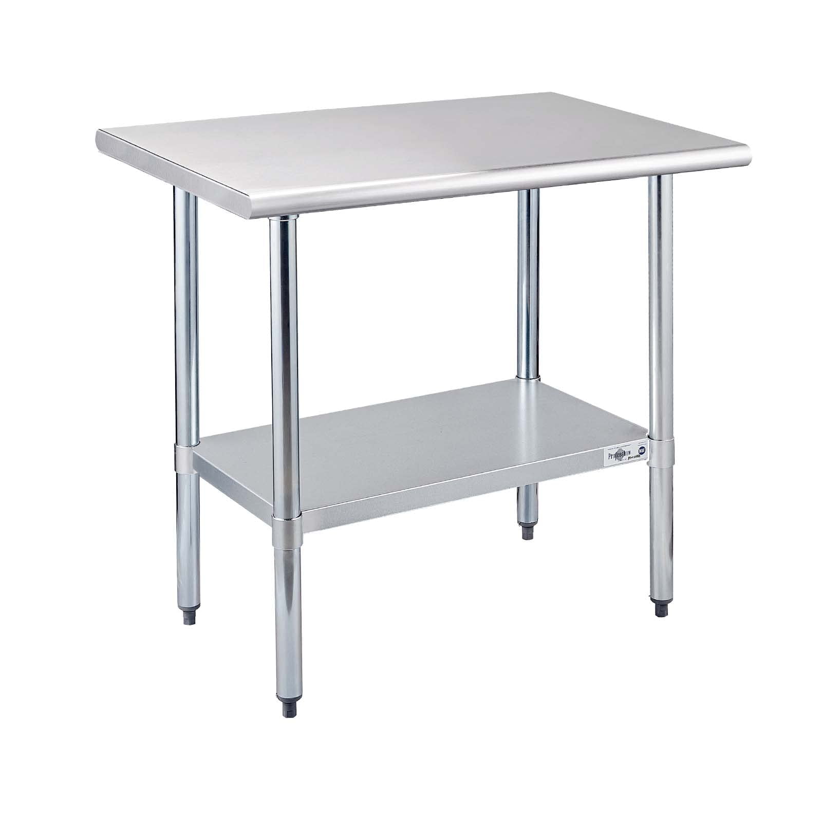 Profeeshaw NSF Stainless Steel 24" x 36" Commercial Kitchen Prep & Work ...