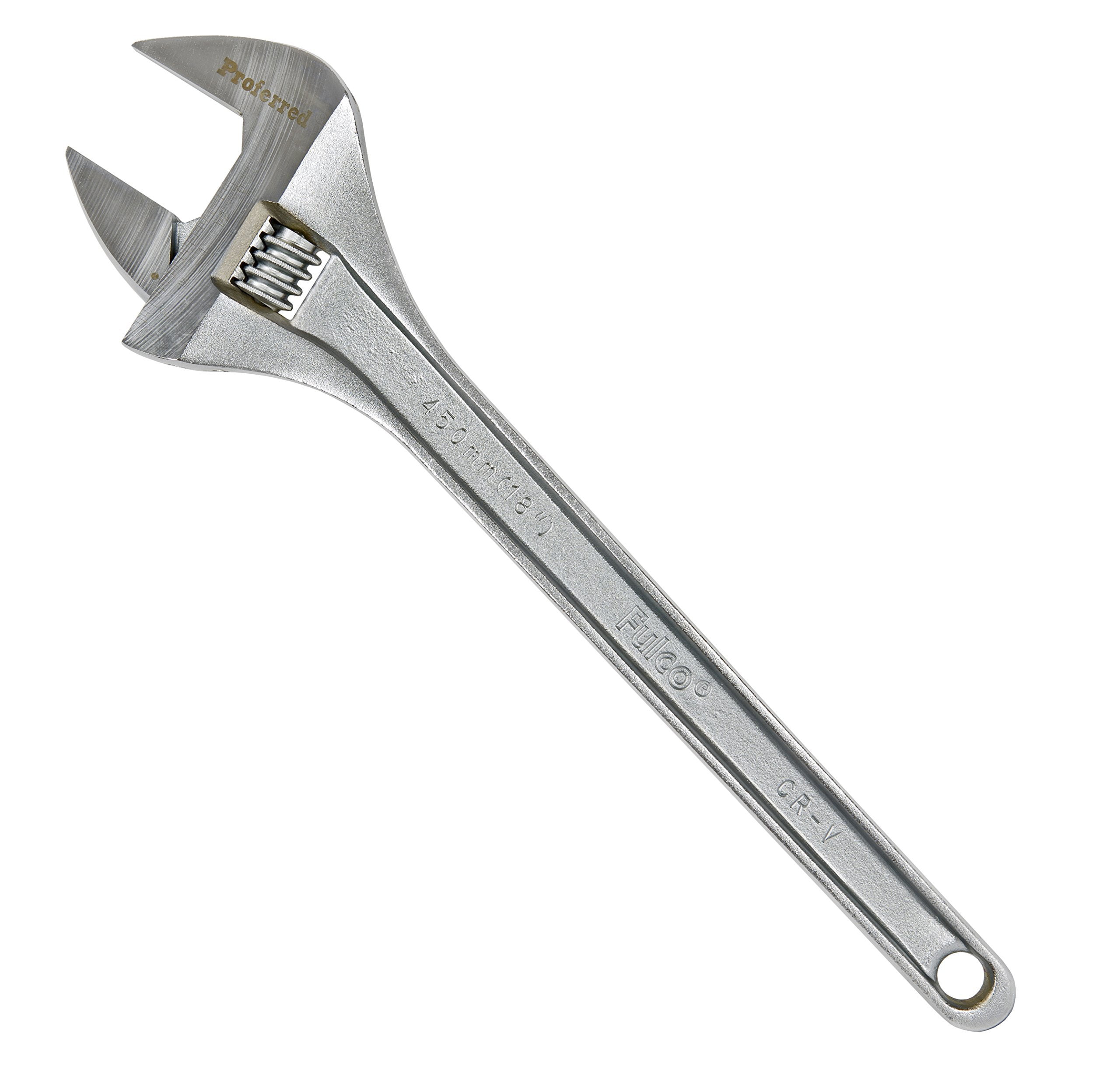 Proferred T05017 Standard Adjustable Wrench, Chrome Finish, 18 ...