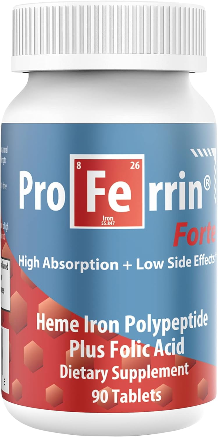 Proferrin Forte Dietary Iron Supplement, 90 Count, Made in USA ...