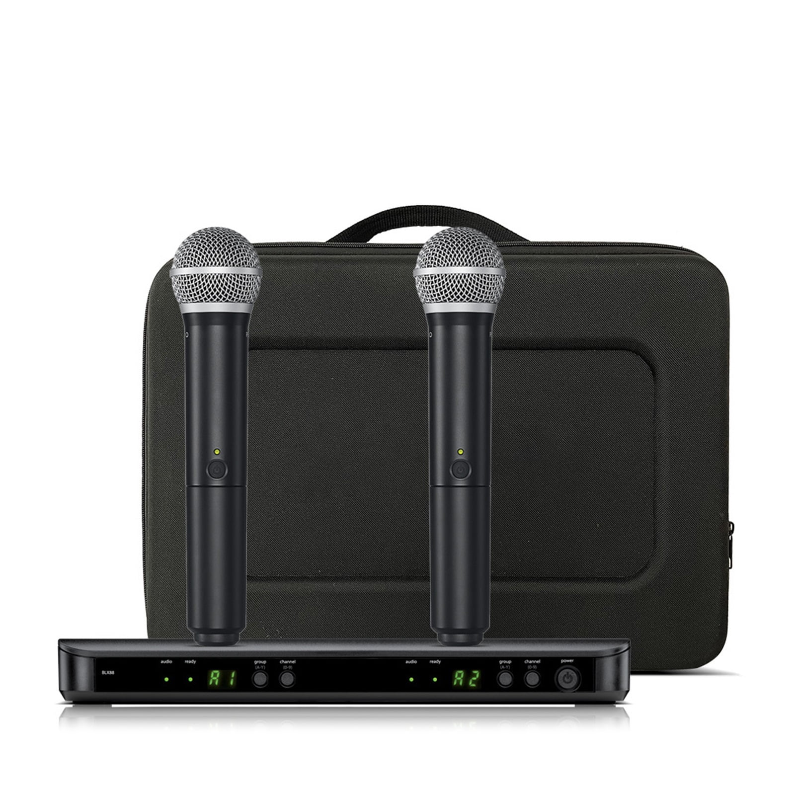 Profession 1 Channel Wireless Vocal Microphone UHF System Kit Handheld ...