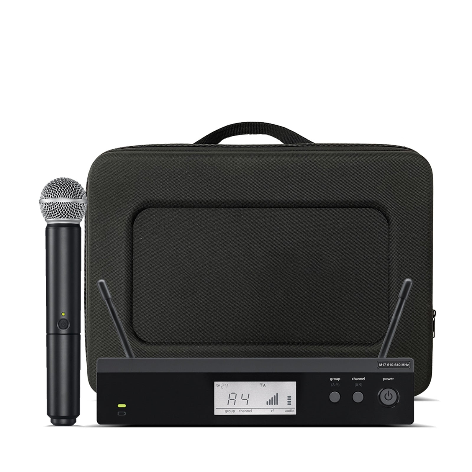 Profession 1 Channel Wireless Vocal Microphone UHF System Kit Handheld ...