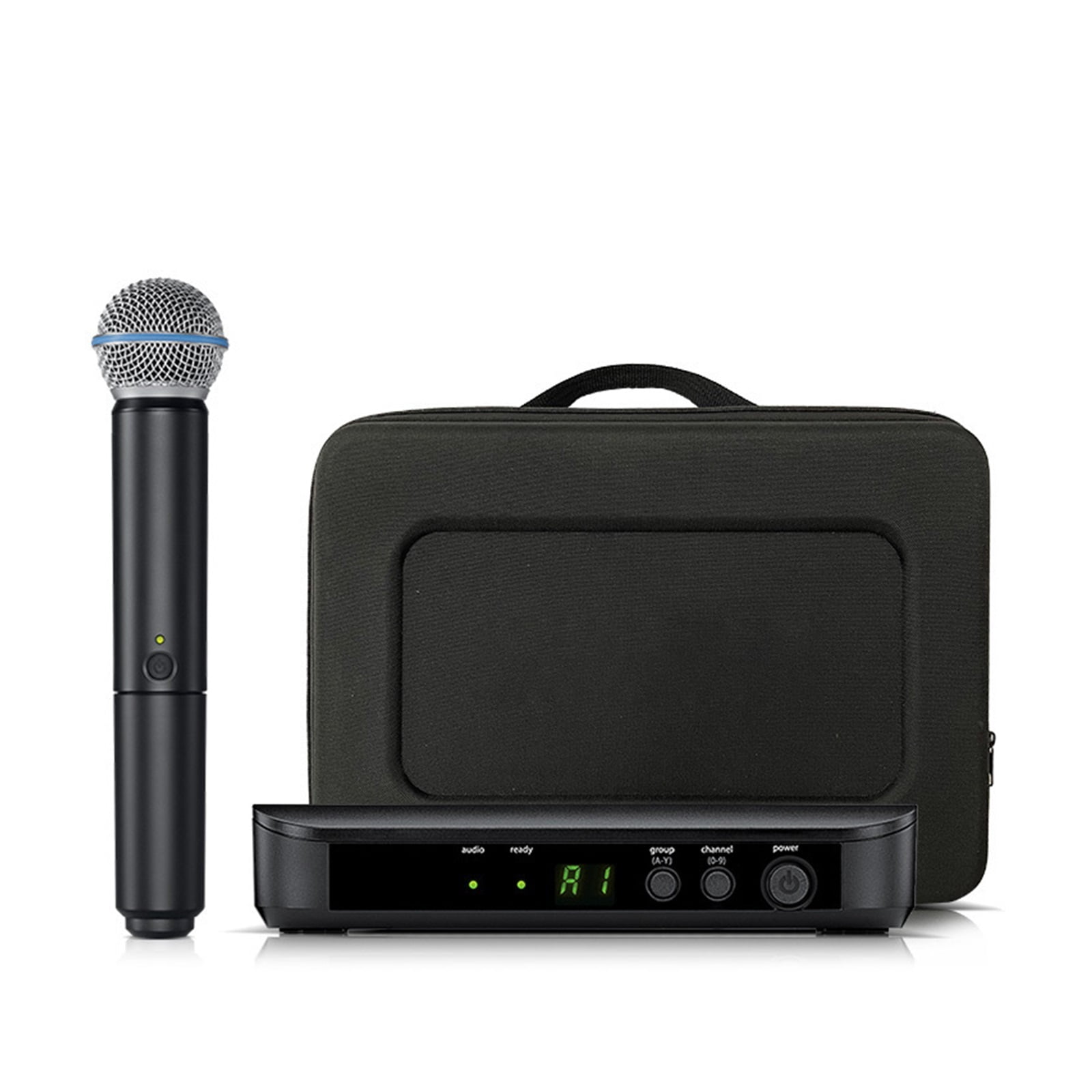 Profession 1 Channel Wireless Vocal Microphone UHF System Kit Handheld ...