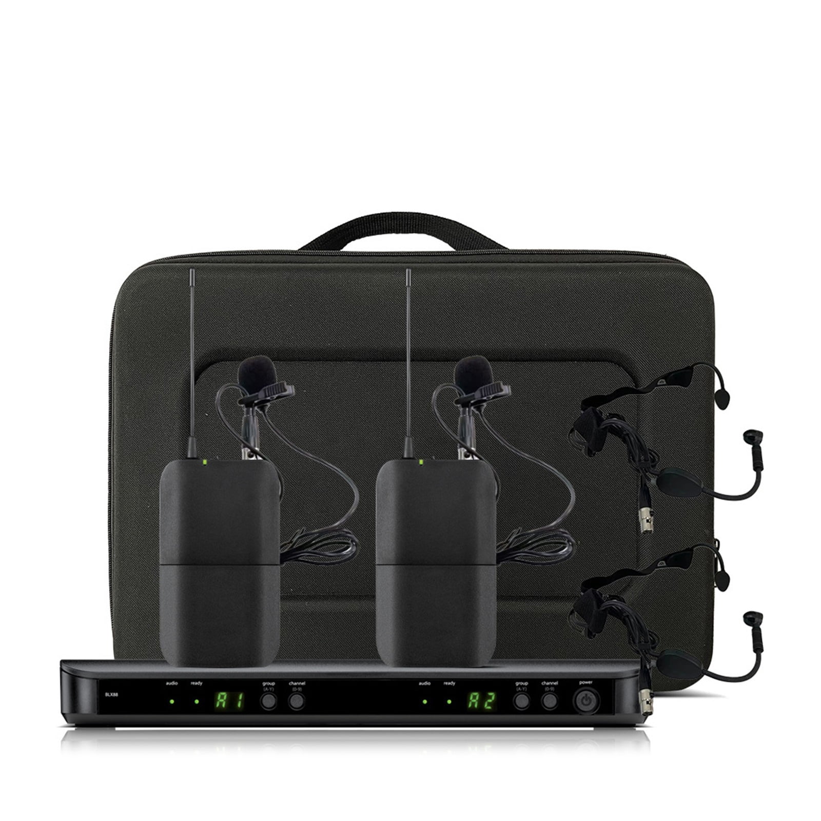 Profession 1 Channel Wireless Vocal Microphone UHF System Kit Handheld ...