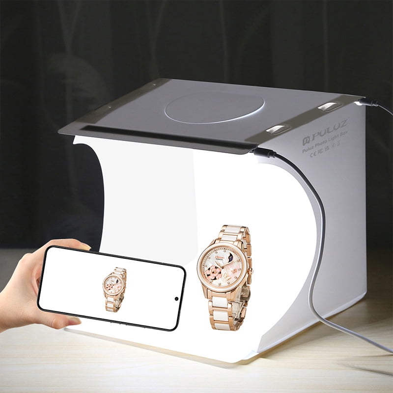 Profession Folding Light box Photography Photo Studio Softbox 2 LED ...