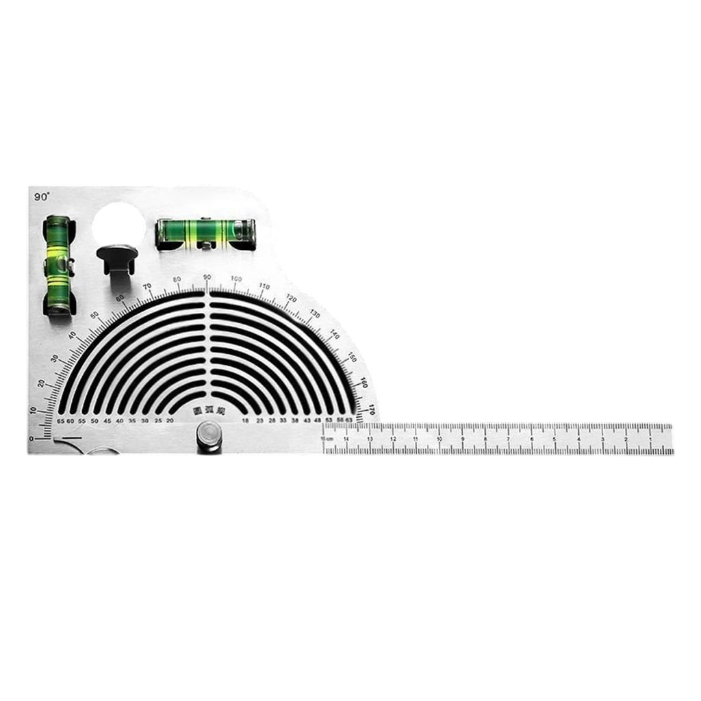 Professiona Angles Measuring Tool Featuring Bubble Levels Durabl Steel ...