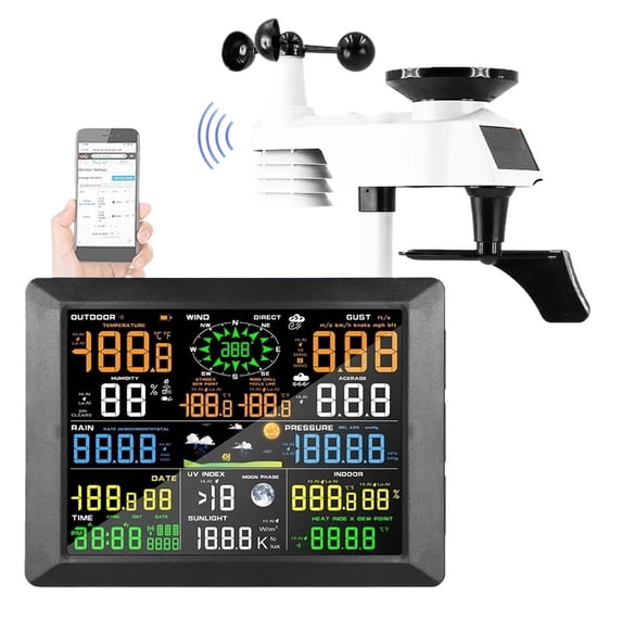 Professional 0310 Weather Station Internet Wireless With Outdoor Sensor ...