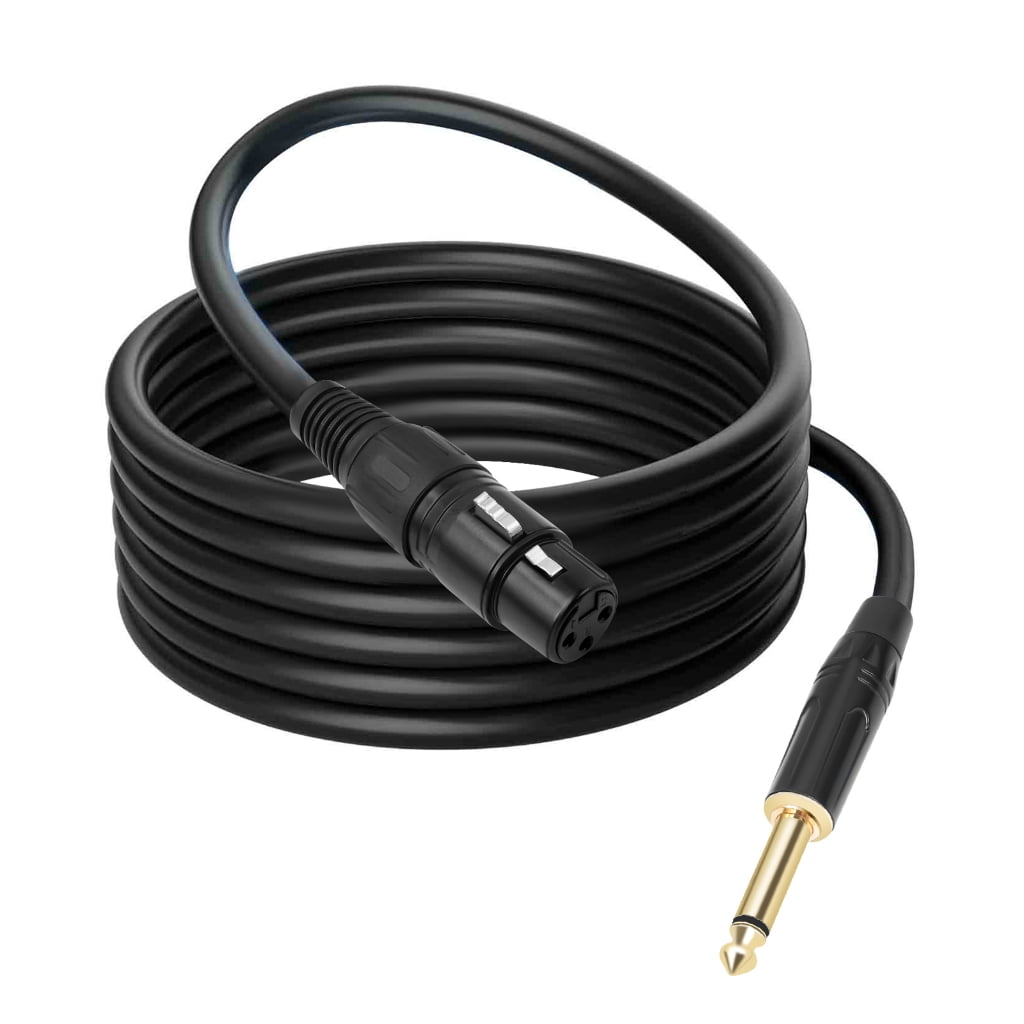 Professional 1/4Inch 6.35mm to 3Pins Female Auditory Cable for Active ...