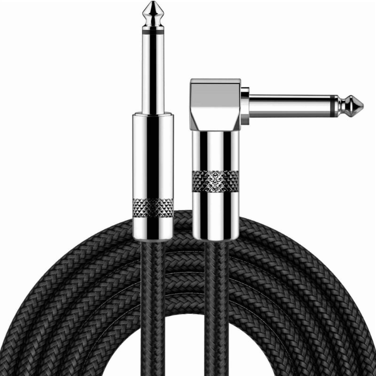 Professional 10ft Guitar Instrument Cable 6.35 1/4 Inch Straight/Bend ...