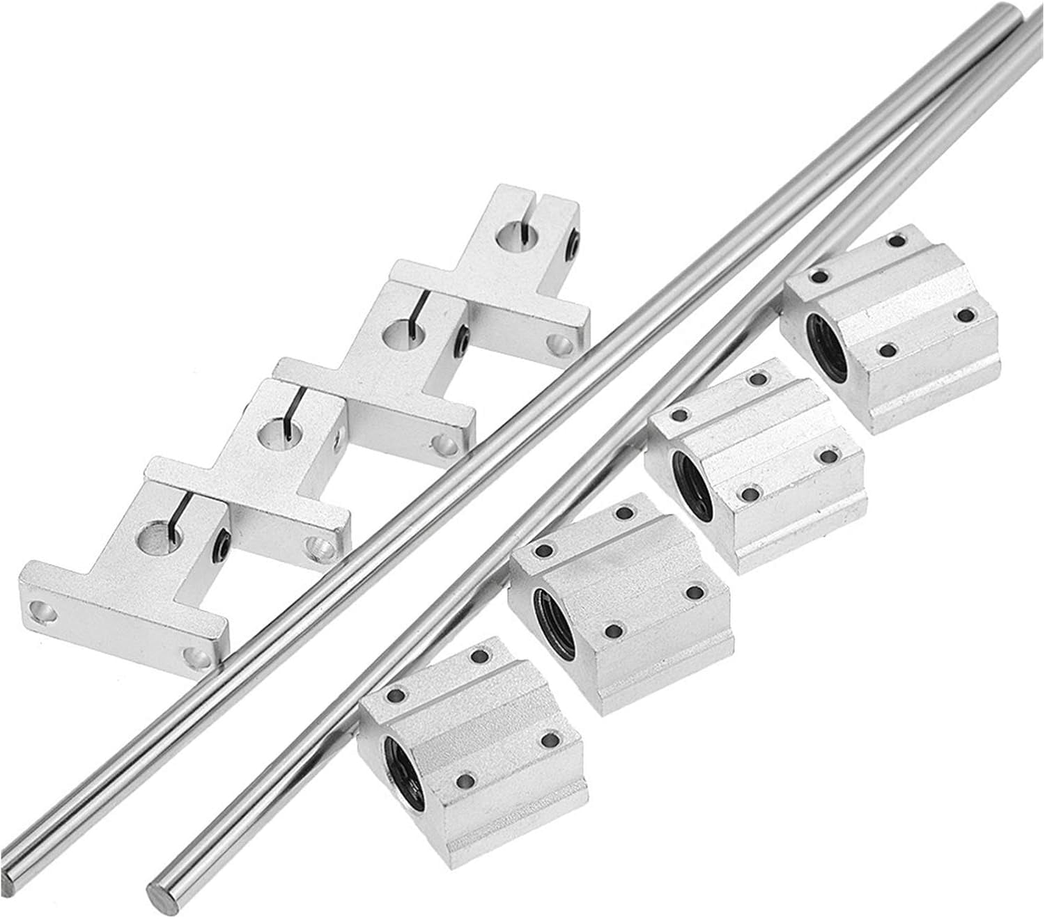 Professional 10pcs Optical Axis Linear Rail Shaft OD8/10/12mm 100-600mm + SCS8/10/12UU Linear ...