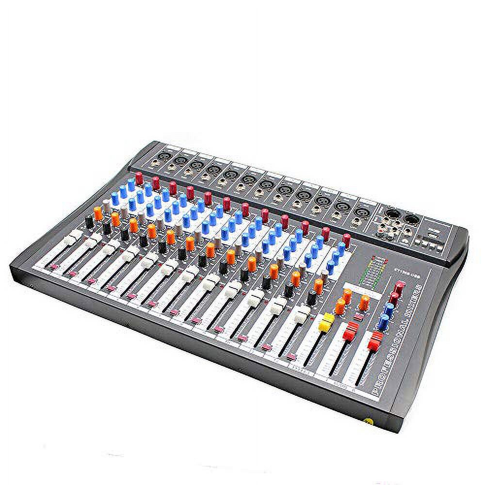 Professional 12 Channel Live Studio Audio Mixer CT120S-USB Power Mixing ...