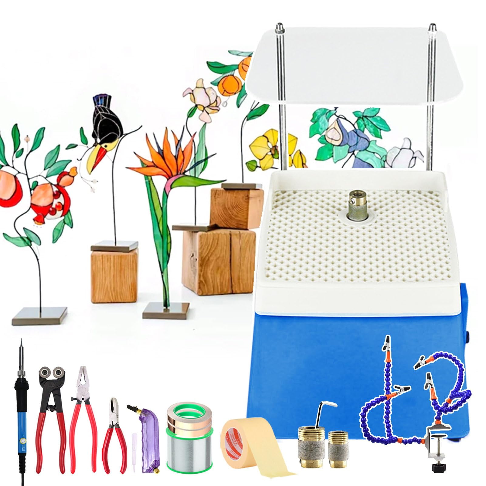 Professional 12 Pcs Mosaic & Stained Glass Crafting Tool Set,with ...