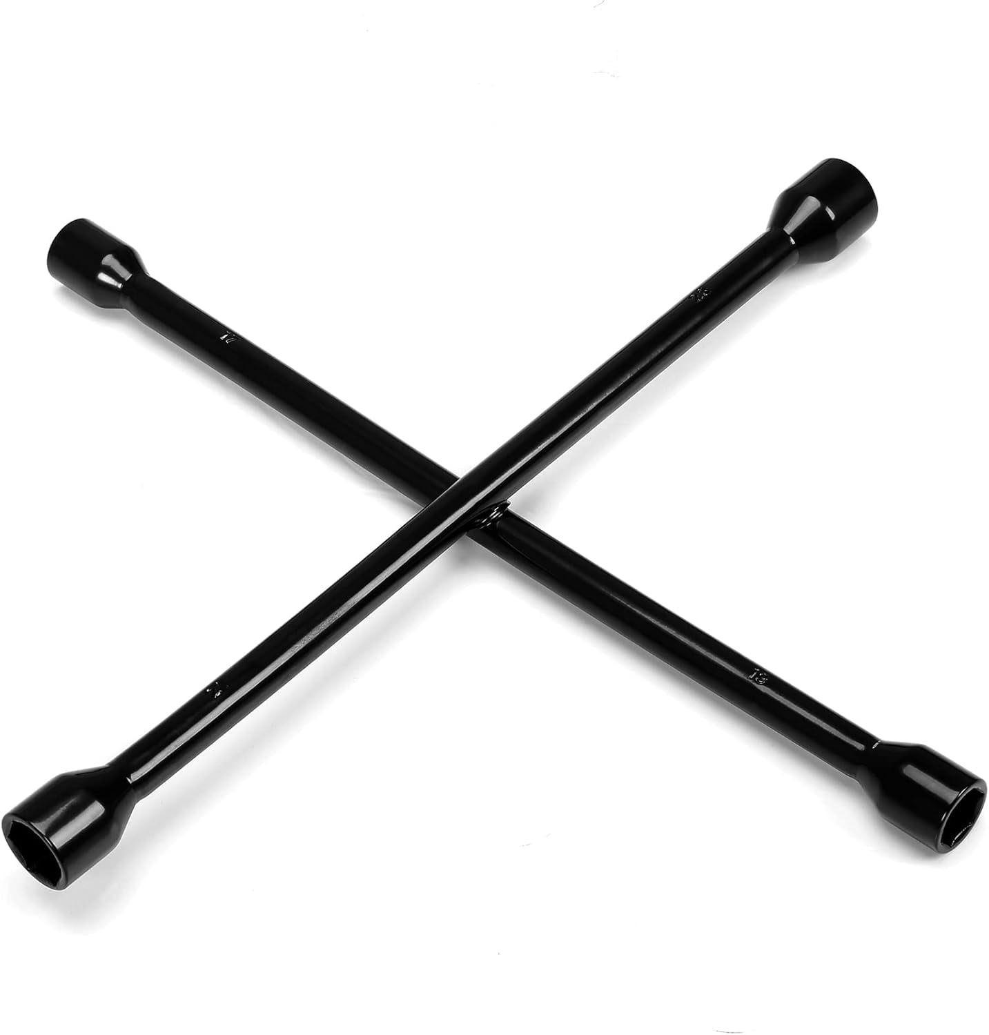 Professional 14" Universal Heavy Duty 4-Way Cross Lug Wrench, Black ...