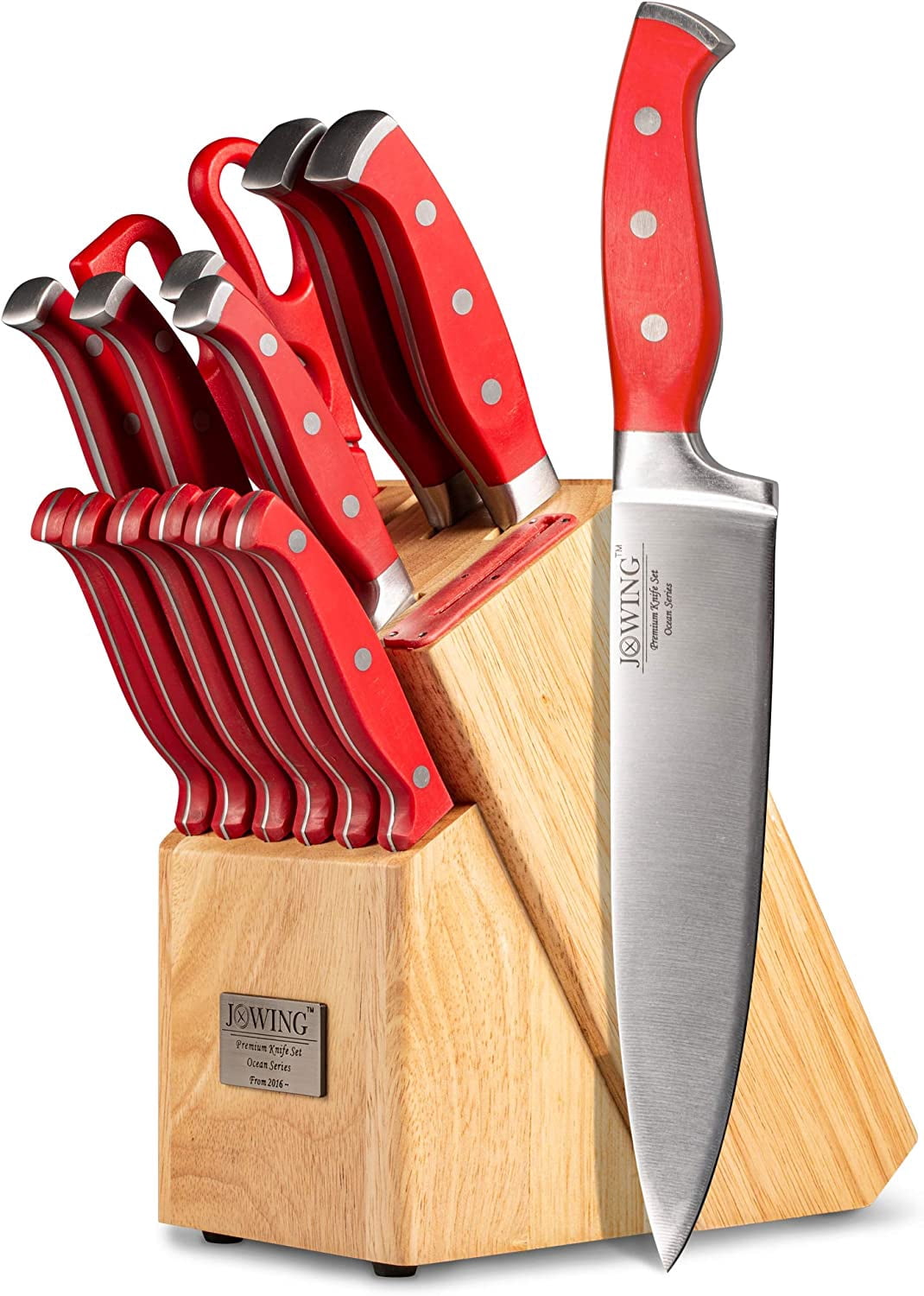 Professional 15-Piece German High Carbon Stainless Steel Kitchen Knife ...