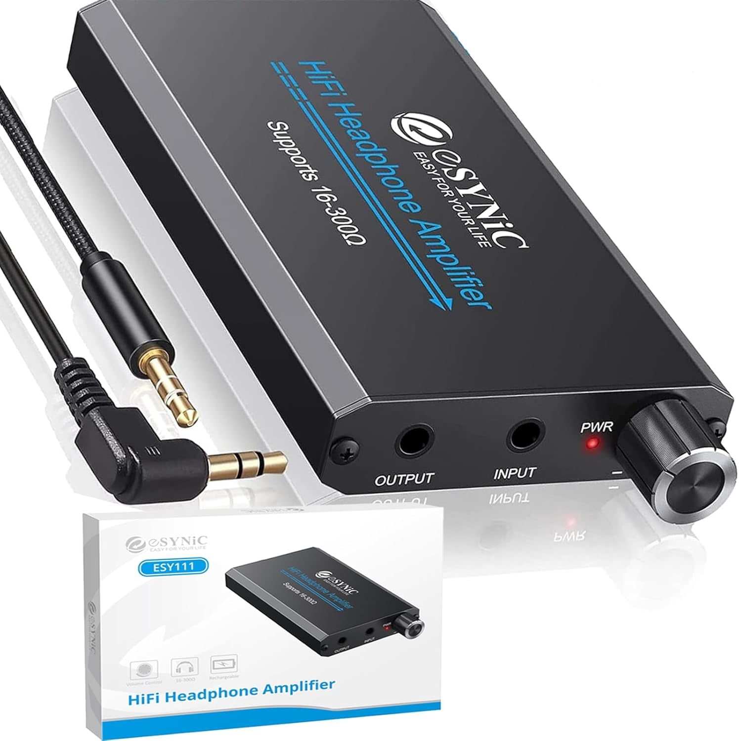 Professional 16-300Ω Headphone Amplifier Portable Headphone Volume ...