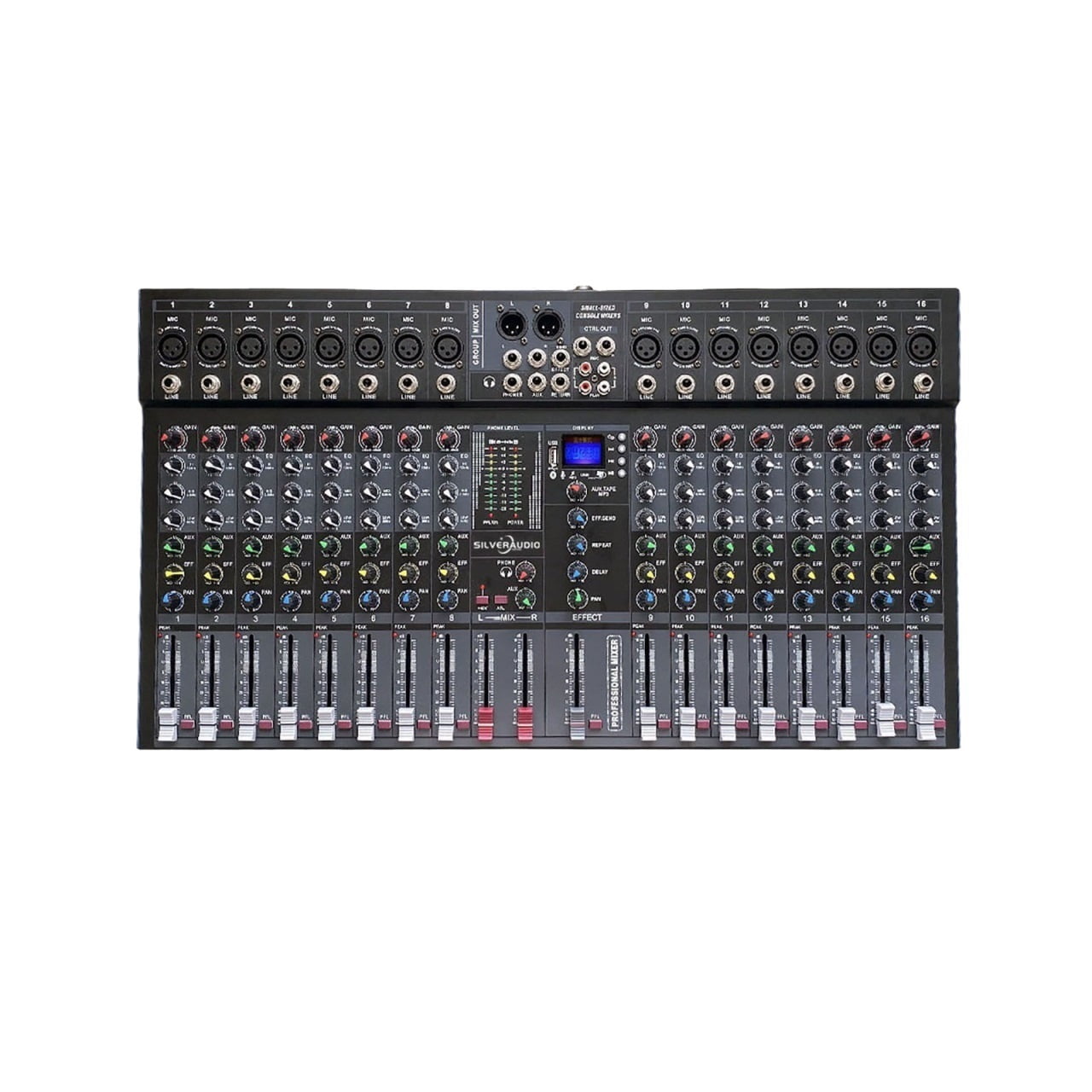 Professional 16-Channel Mixer Single Output BT With Effect Reverb Can ...