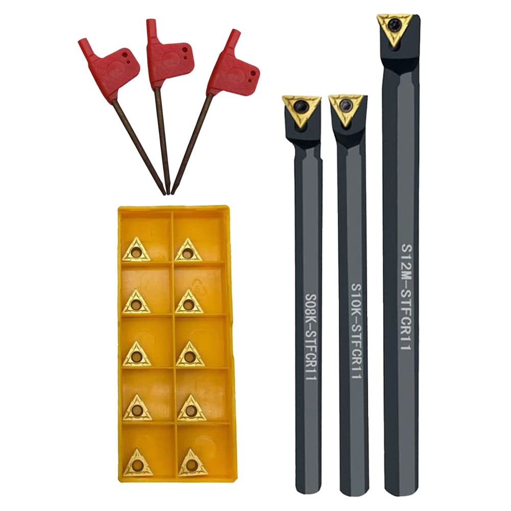 Professional 16pcs Indexable Metal Turning Tools Kit Featuring ...