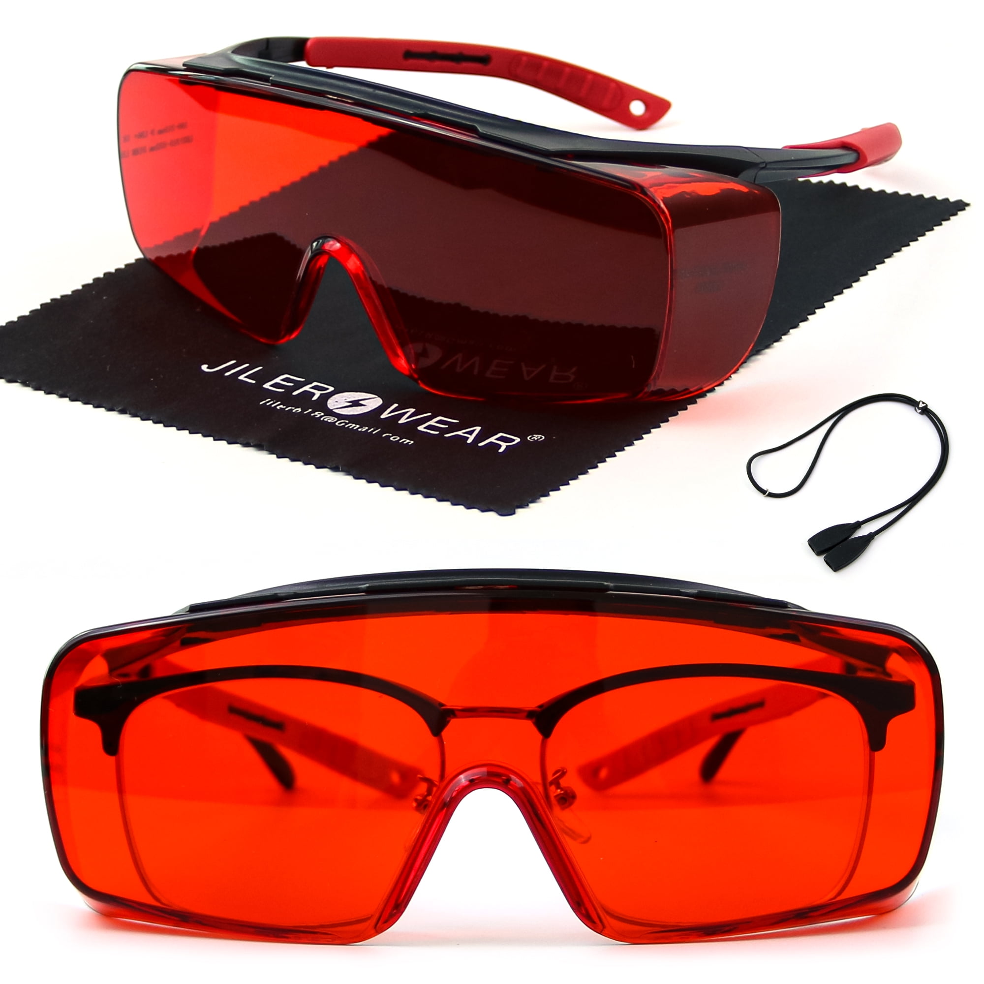 Professional 180-540nm Laser Safety Goggles OD6+for 532nm Wavelength ...