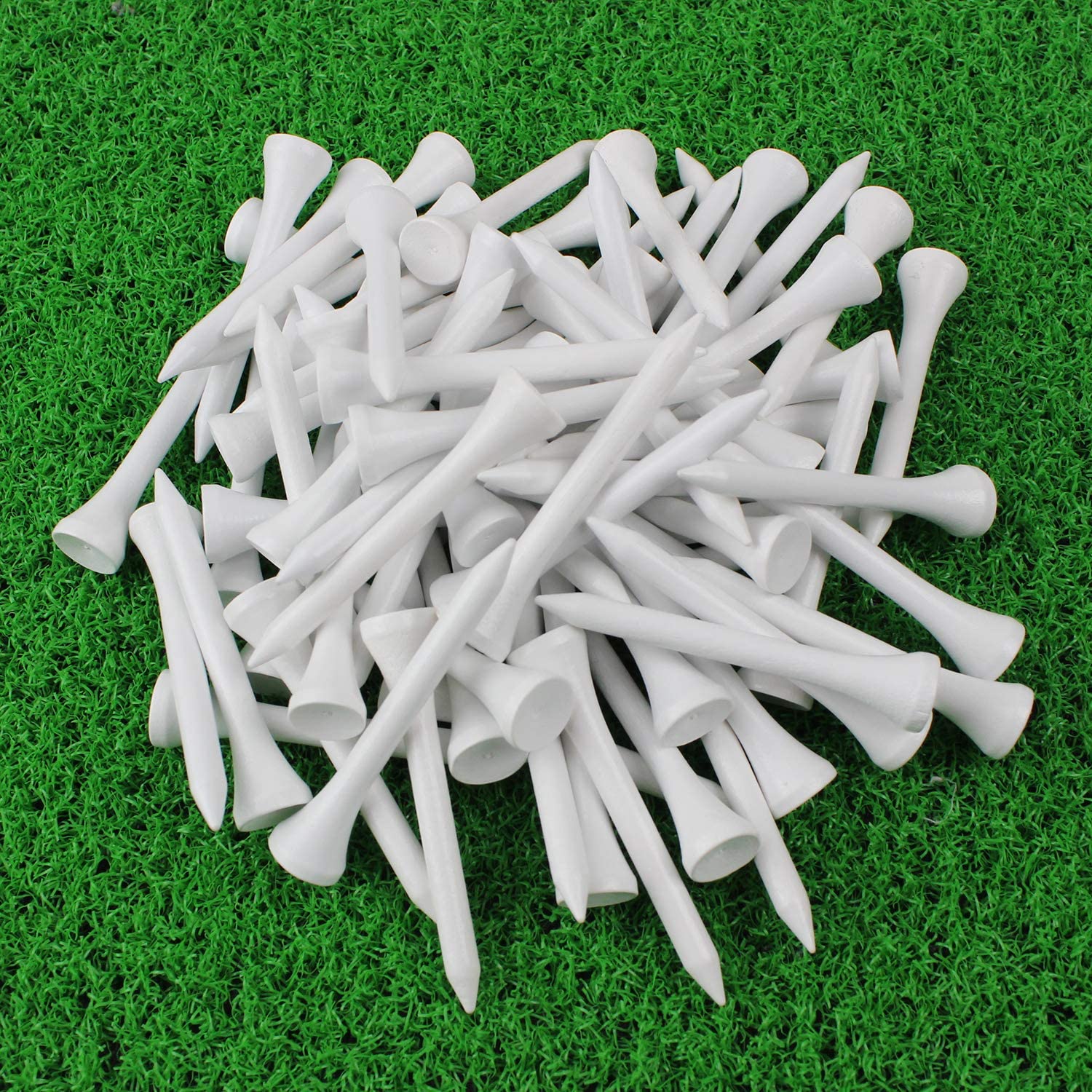 Professional 2 1/8" Deluxe Wood Golf Tees 100pcs - Walmart.com