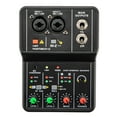 Professional 2/4 Channel Mini Audio Mixer Bluetooth USB DJ Console ...