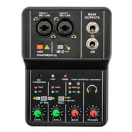 Pyle 4 Channel Bluetooth Sound Board Mixer System for DJ Studio Audio ...