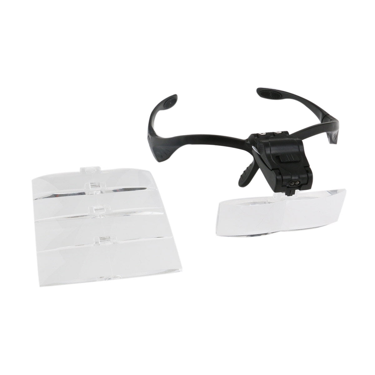 Professional 2-LED Lighting Jewelry Magnifier Visor Magnification Tool ...