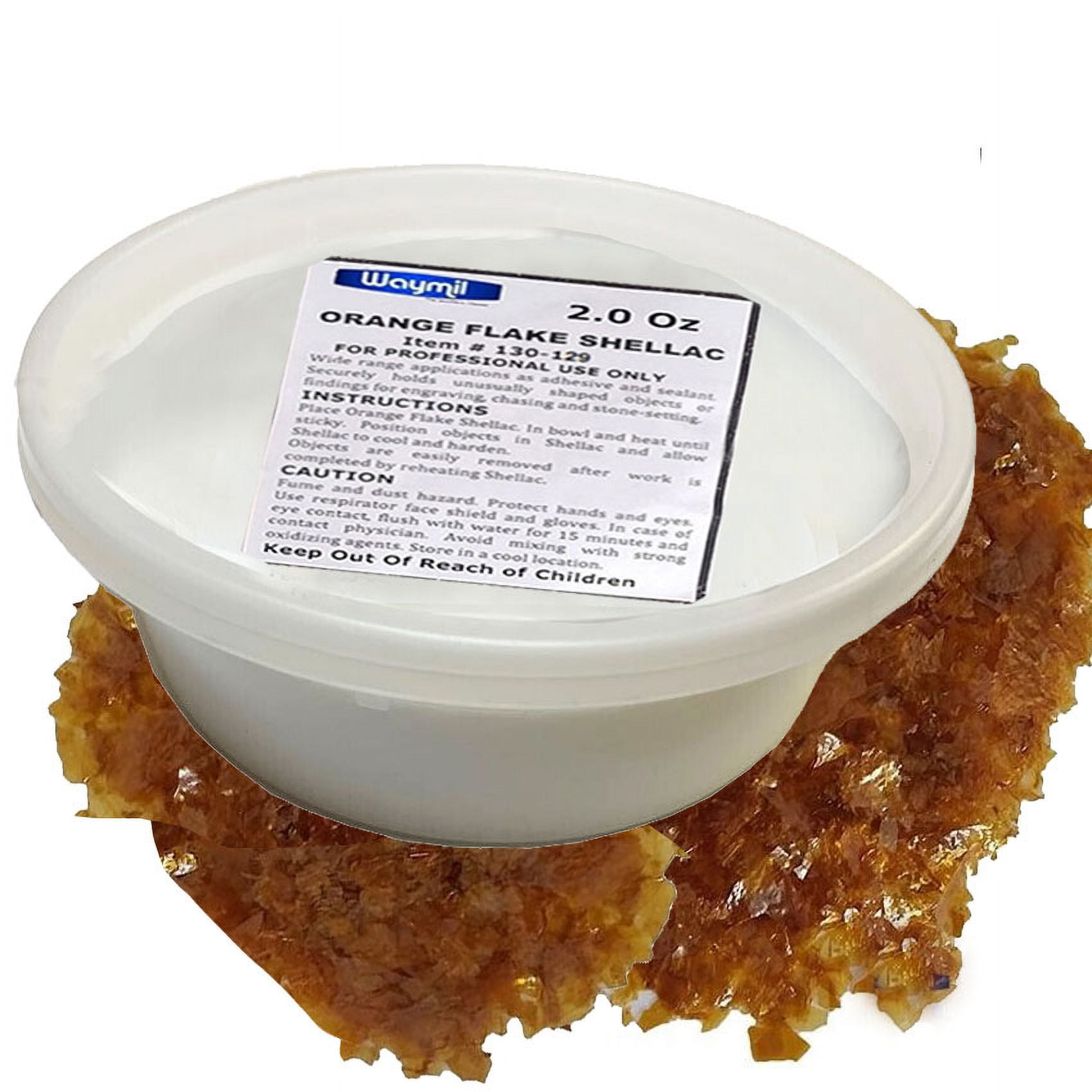 Professional 2 Oz Orange Flake Shellac Jewelry Engraving Adhesive ...