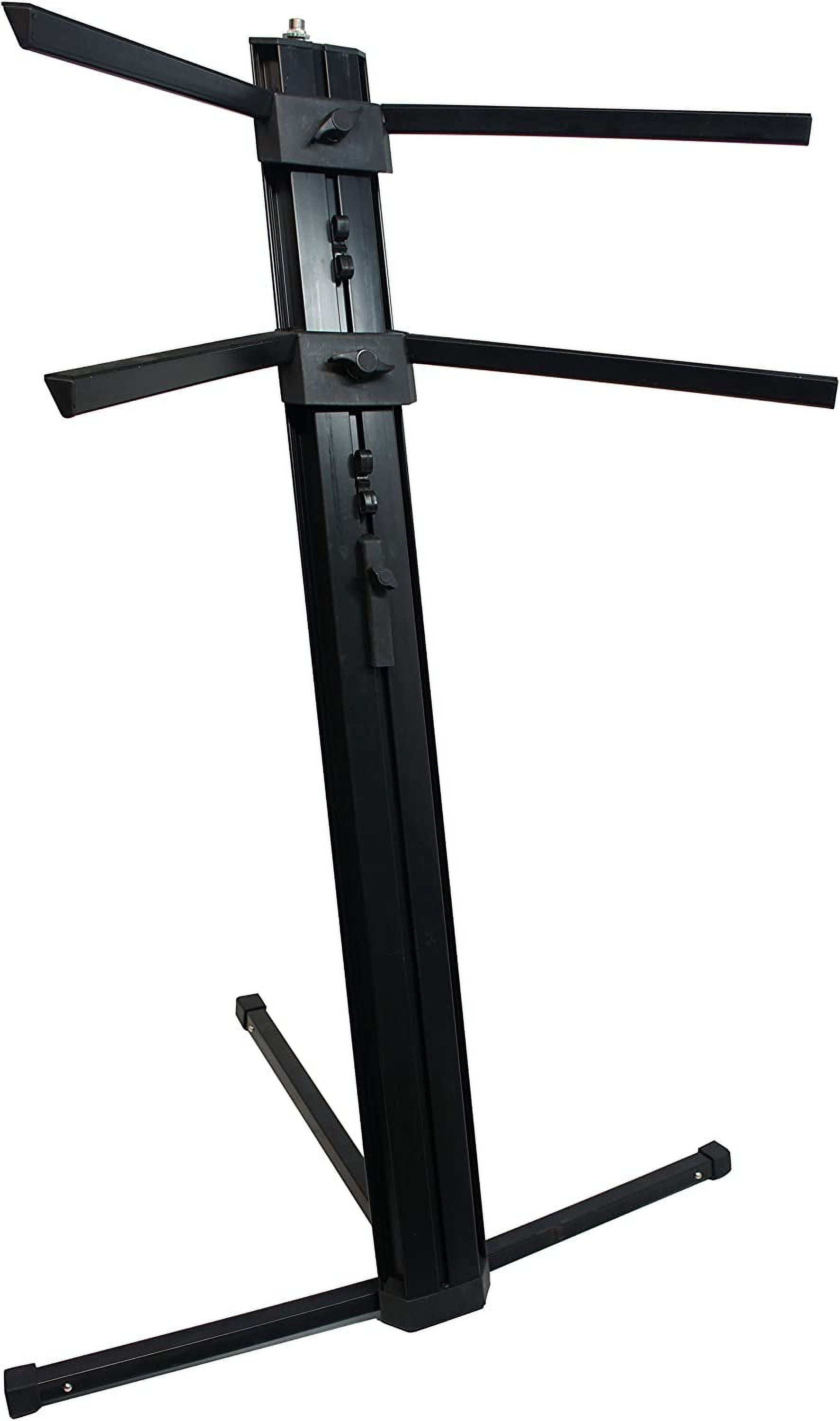 Professional 2-Tier Column Keyboard Stand with 5/8" Mic Mount Ver2.0 ...