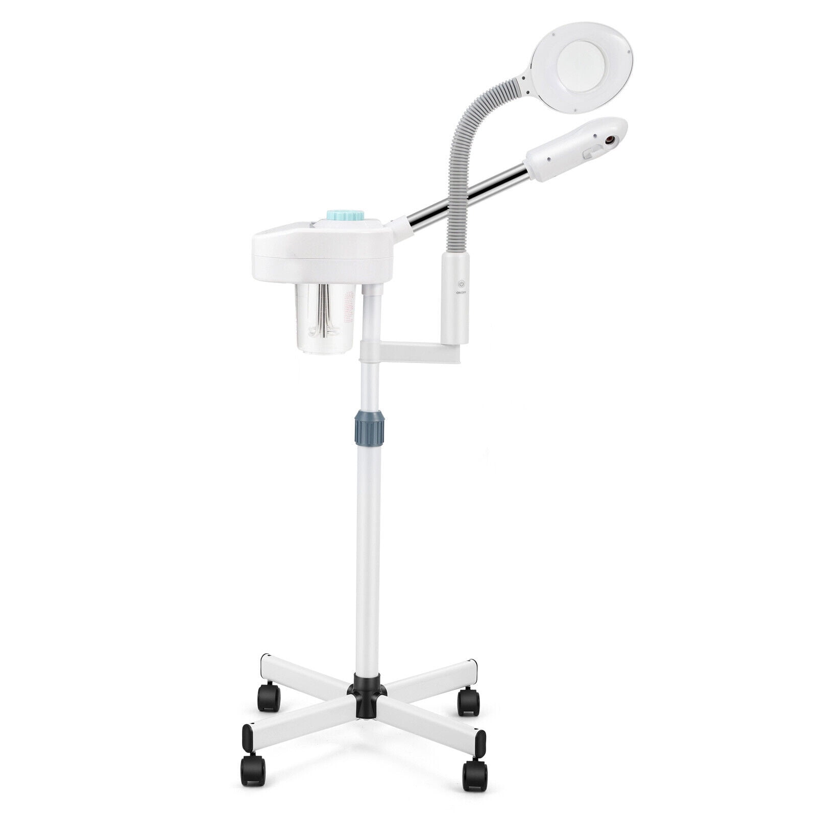 Professional 2 in 1 Facial Steamer 5X LED Magnifying Lamp Hot Ozone ...