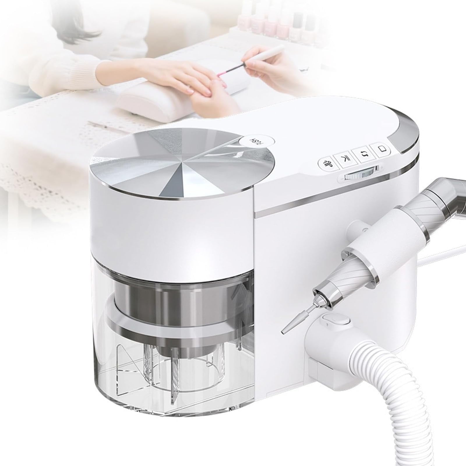 Professional 2-in-1 Nail Drill & Dust Collector,35,000 RPM Electric ...