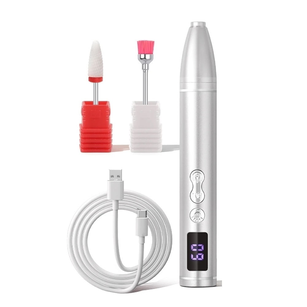 Professional 2 in 1 Nail Drill Manicure Machine Kit with UV/LED Light ...