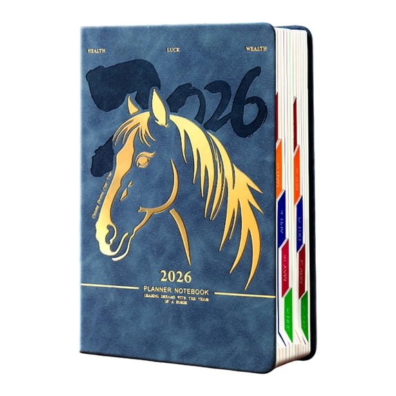 Professional 2026 Day Planner 400 Pages Dated PU Leather Academic ...