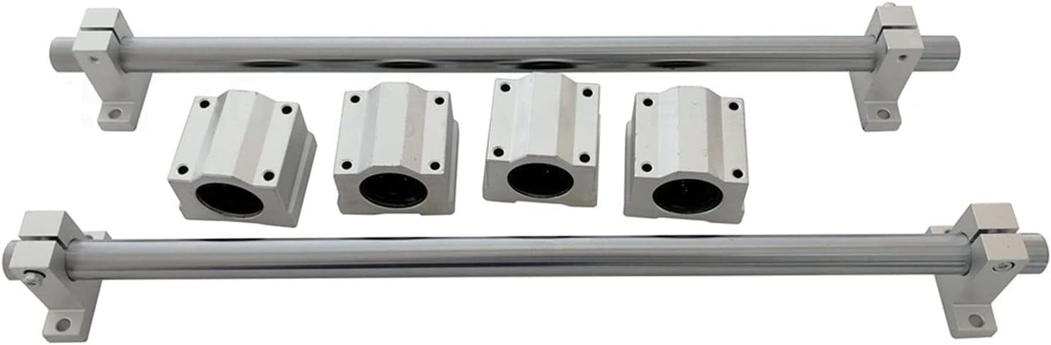 Professional 20mm Linear Round Shaft Rod Chrome Plated Rail SCS20UU ...