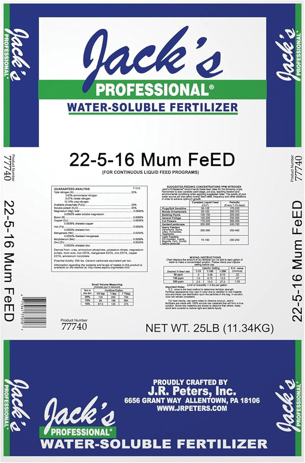 Professional 22-5-16 Mum Feed Water-Soluble Fertilizer with ...