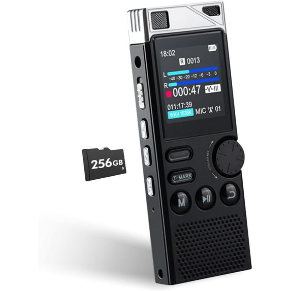 Professional 264GB Digital Voice Recorder - Voice Activated Recorder ...