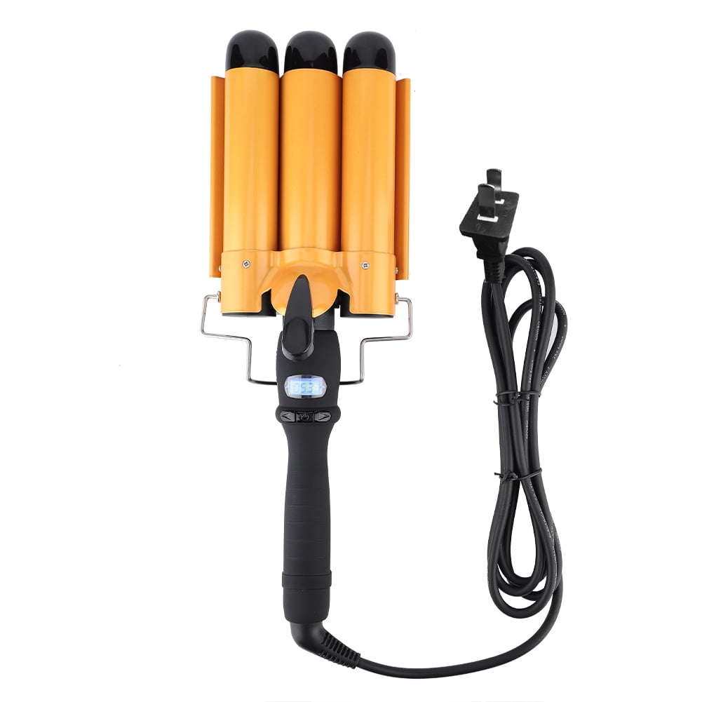 Professional 28mm Triple-Barrel Hair Curler with LCD Display and ...