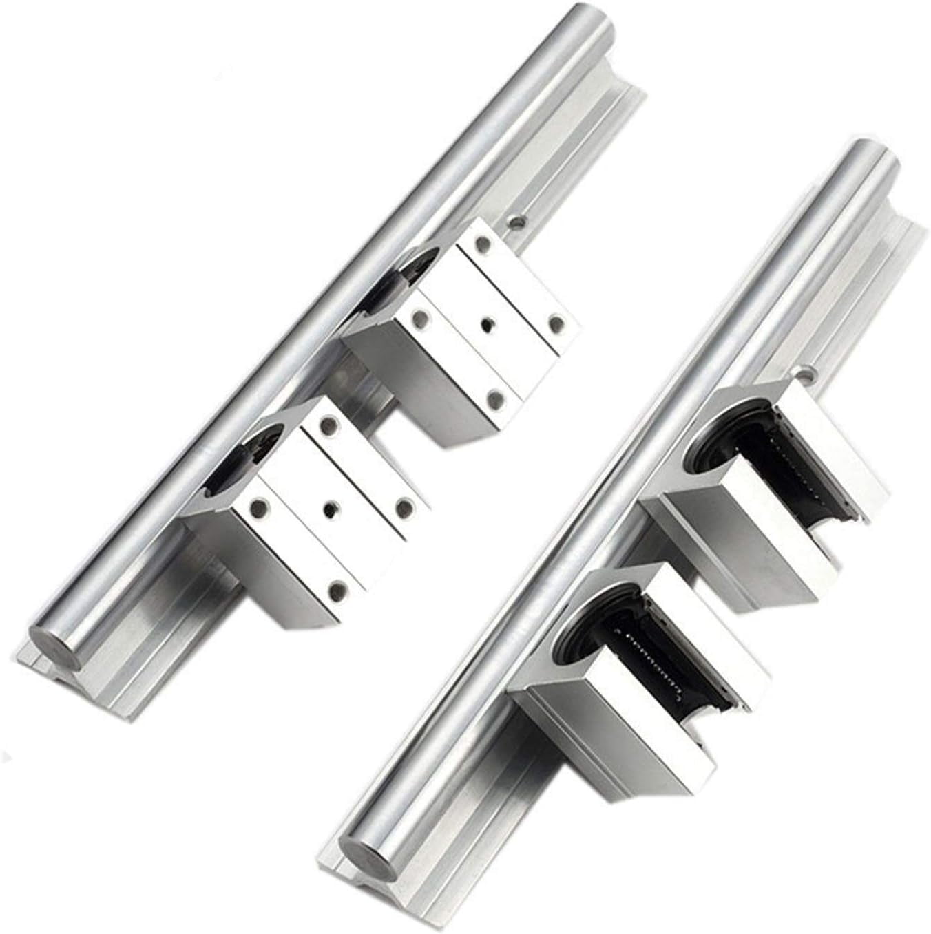 Professional 2Set 12mm Rod Sbr SBR12 Fully Supported Linear Rail Guide ...