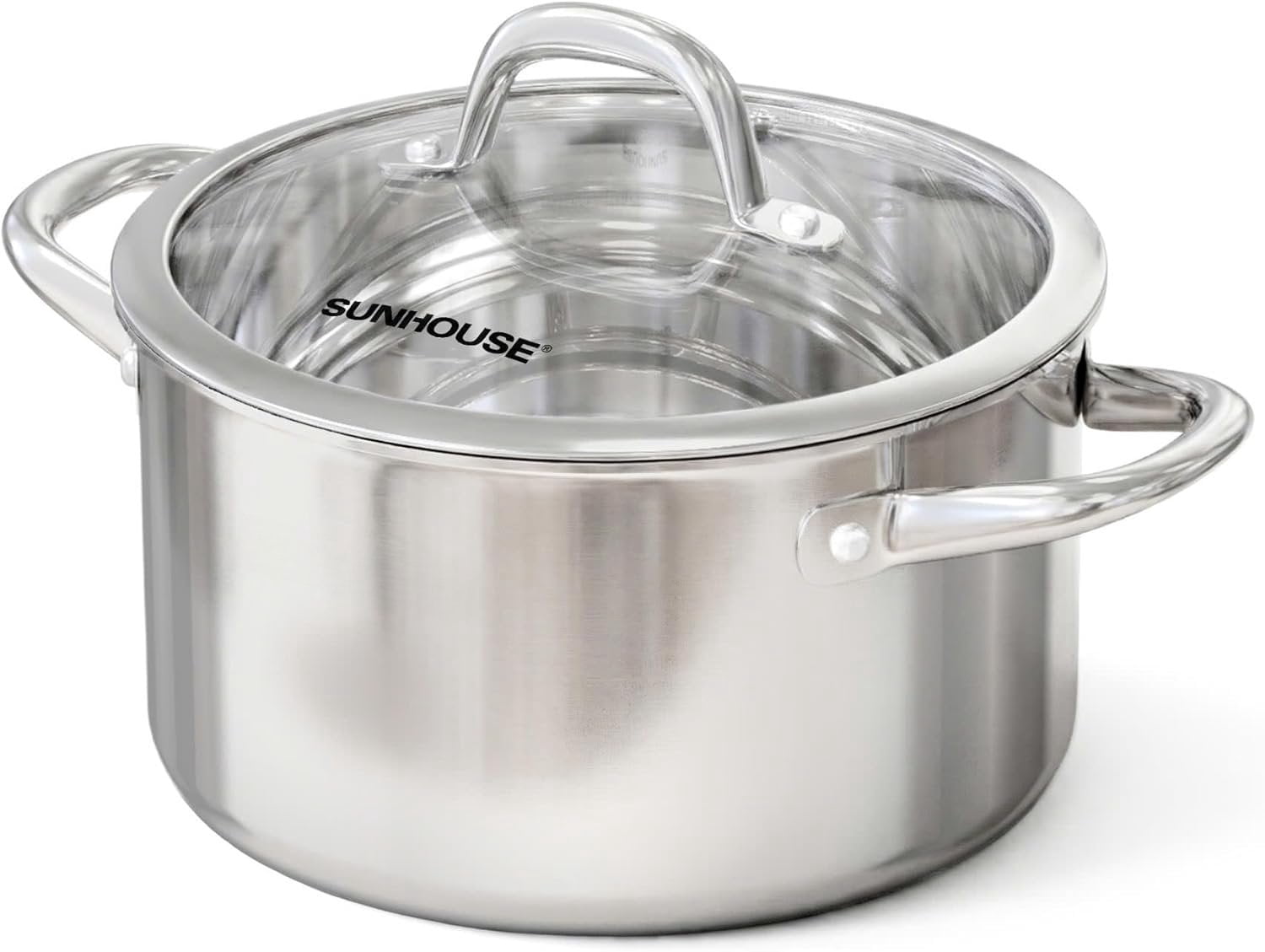 Professional 3.5-Quart Whole-Clad Multi-Ply Stainless Steel Stock Pot ...