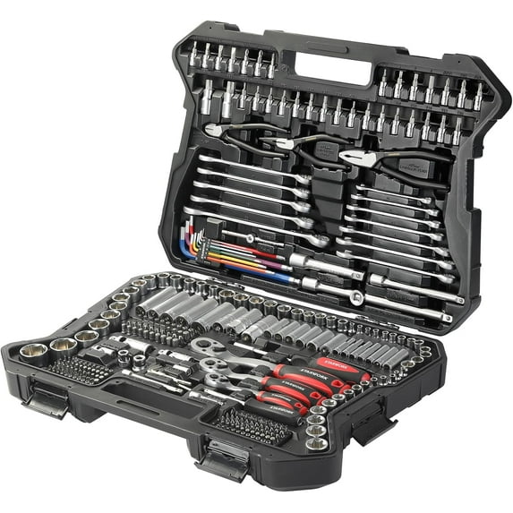 Professional 314-Piece Mechanics Tool Set with Metric Sockets and ...