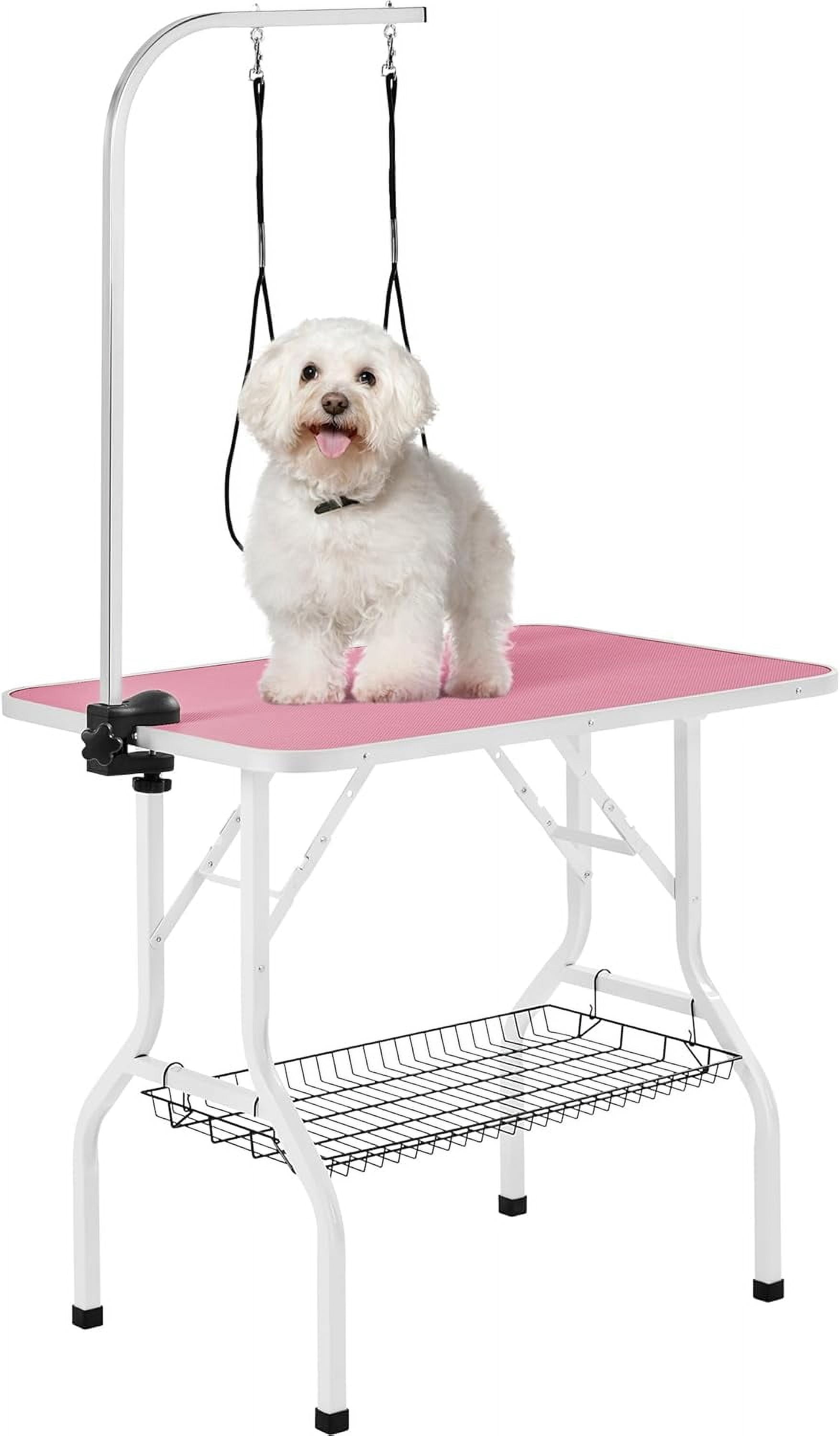 Professional 36-inch Foldable Pet Grooming Table with Arm & Noose ...