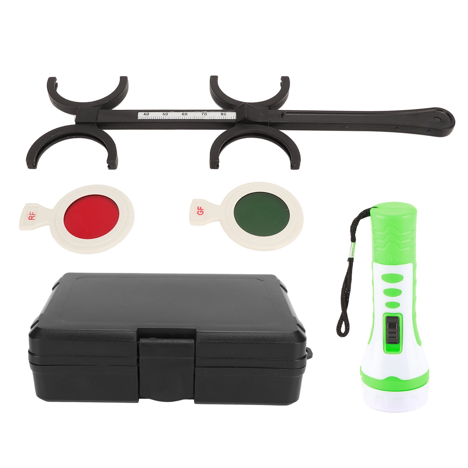 Professional 4-Dot Light Visual Function Test Kit, Red Green Glasses ...
