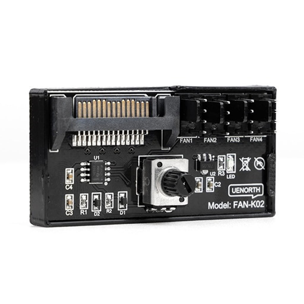 Professional 4 Port PWM Fan Speed Controller Hubs for Data Center PC ...