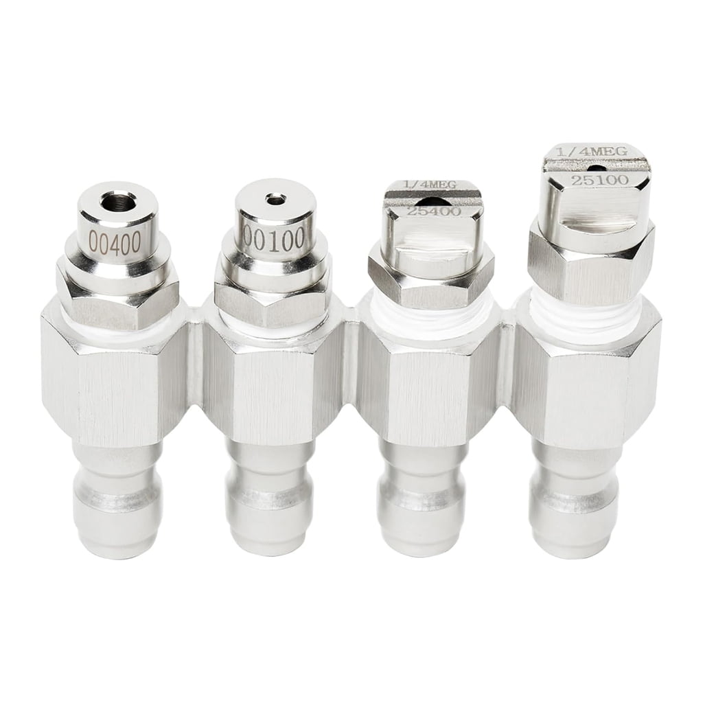Professional 4 way Sprayings Nozzles 5000PSI Durability Steel ...