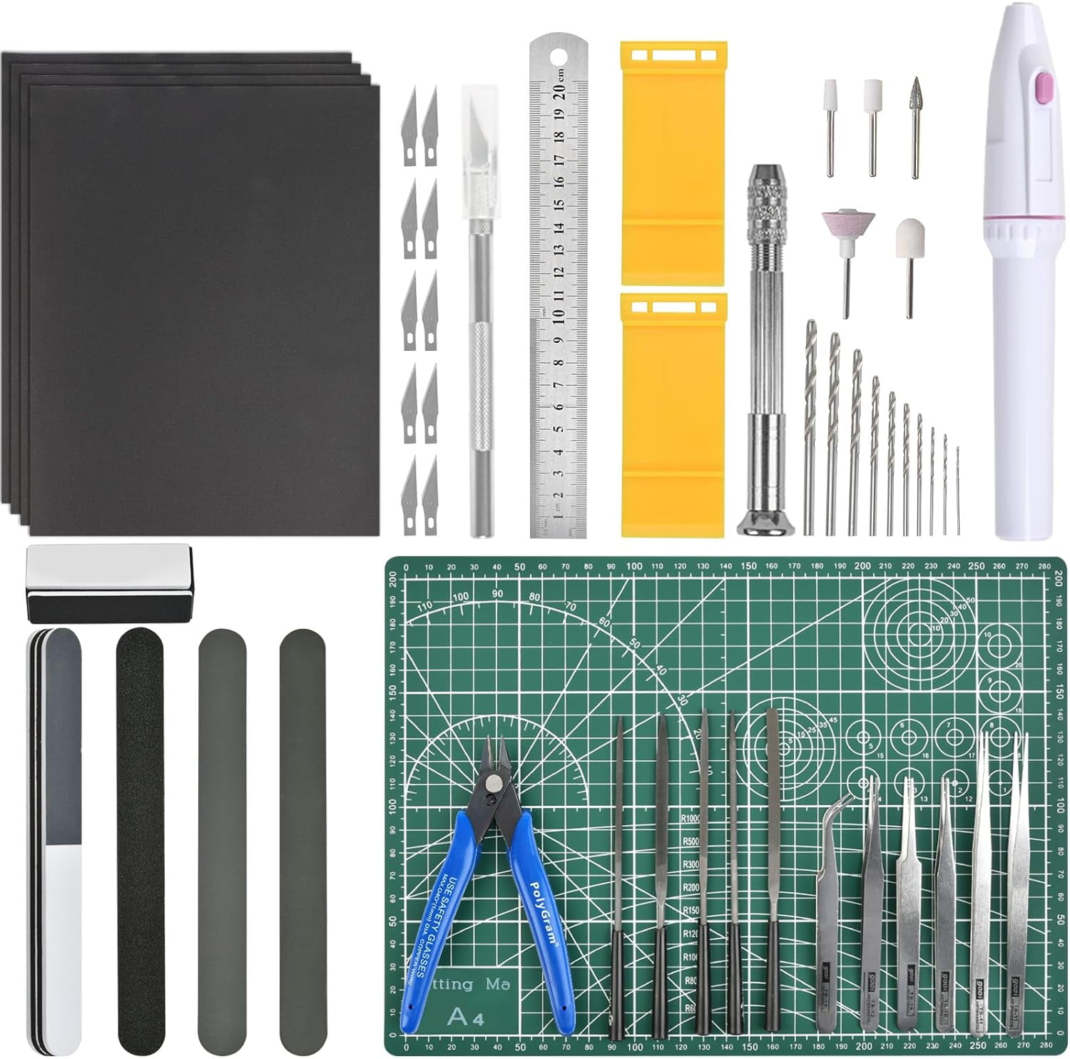 Professional 43 PCS Gundam Model Tools Kit Hobby Building Tools Craft ...