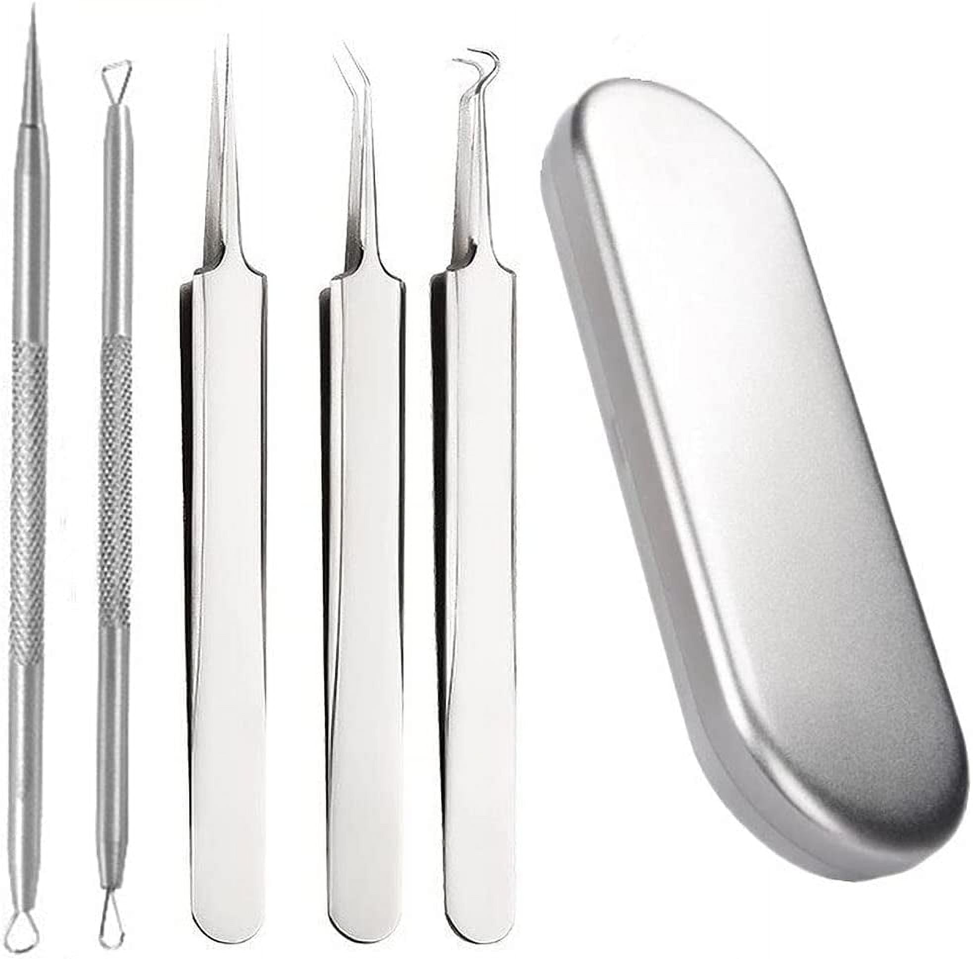 Professional 5 Pcs Blackhead Remover Tools, Pimple Popper Tool Kit ...