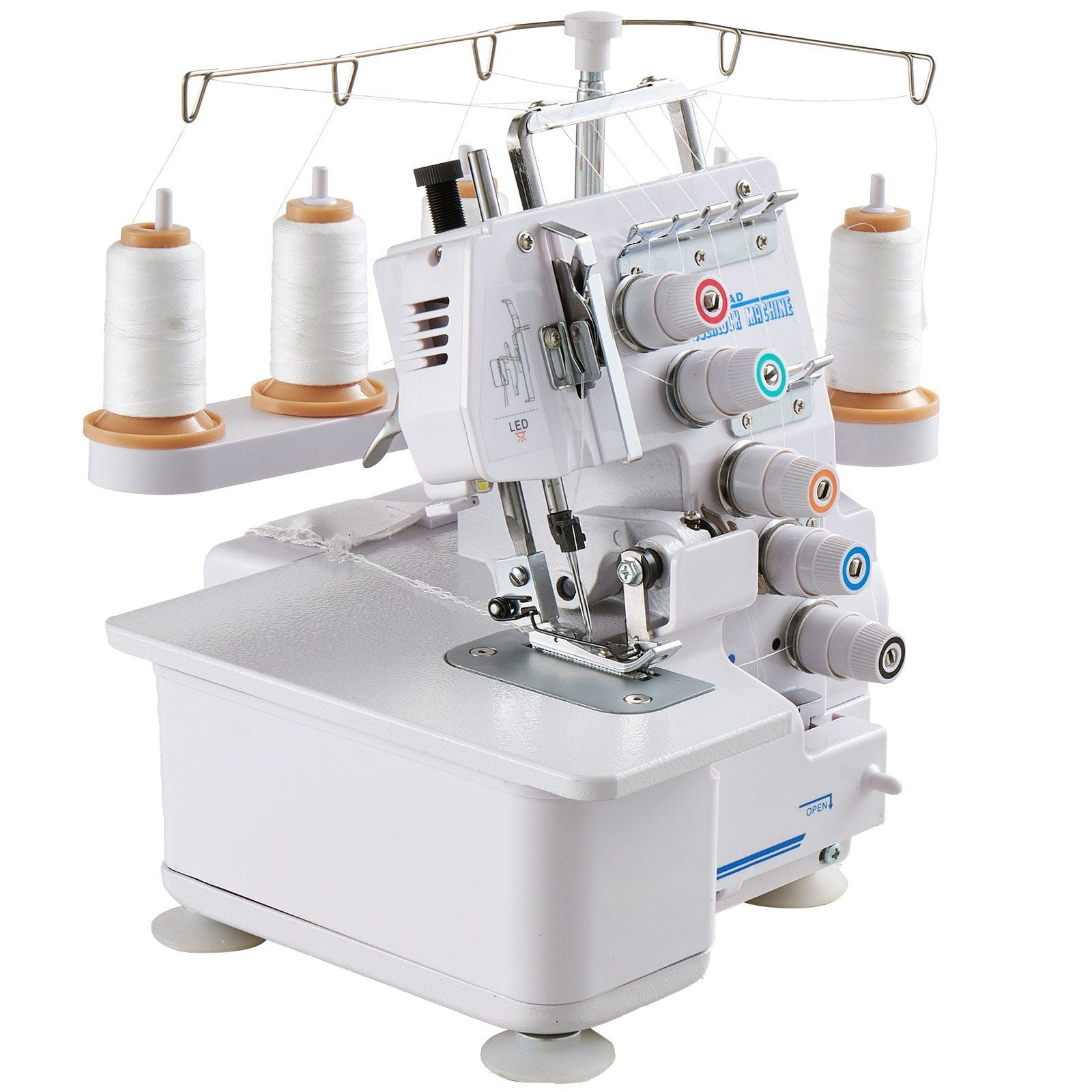 Professional 5-Thread Overlock Serger,1250 Stitches Per Minute with LED ...
