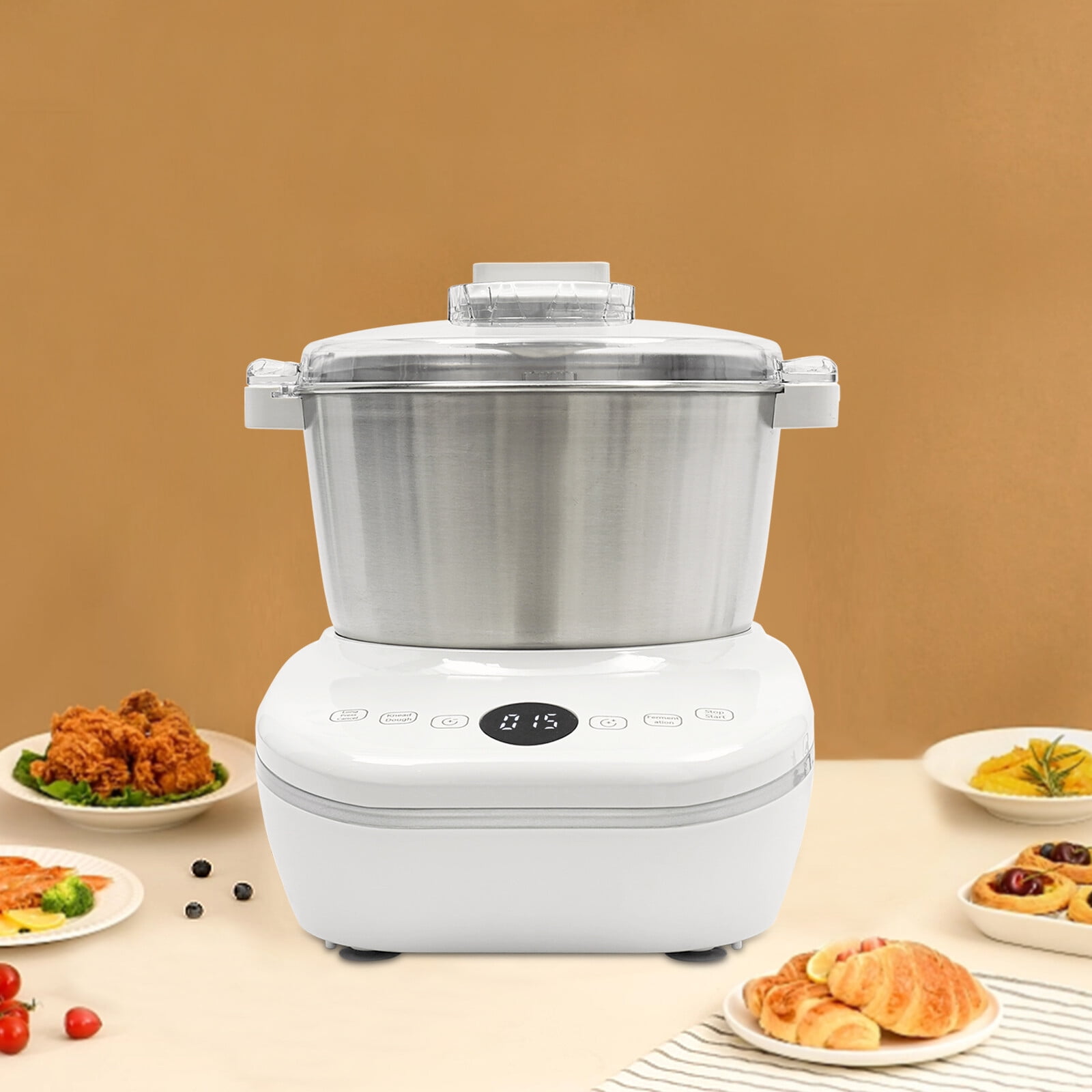 Professional 5L Dough Kneading Machine - 200W DC Motor, Built-in ...
