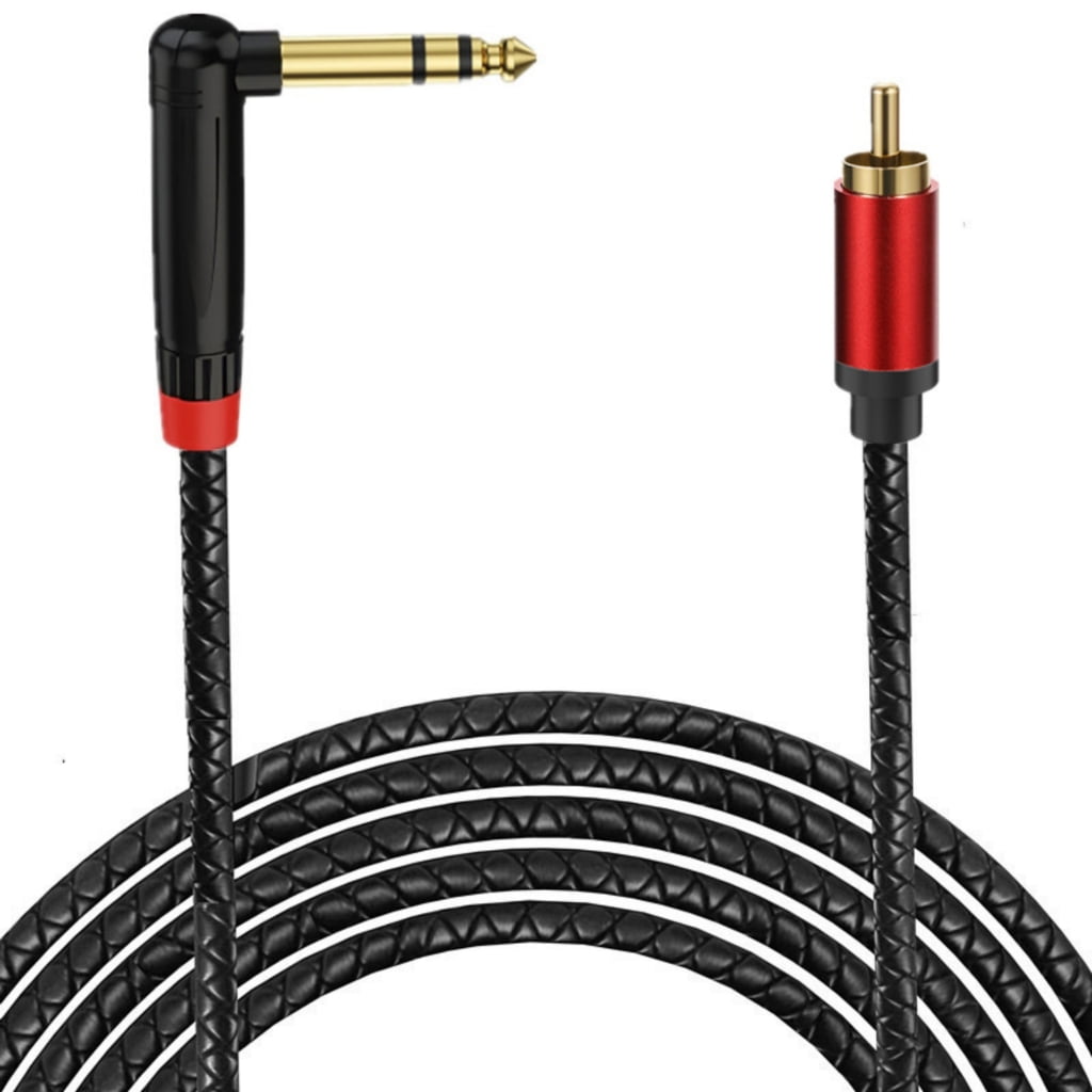 Professional 6.35mm Cable 90Degree L Shape Metal Connectors 1/4inch ...
